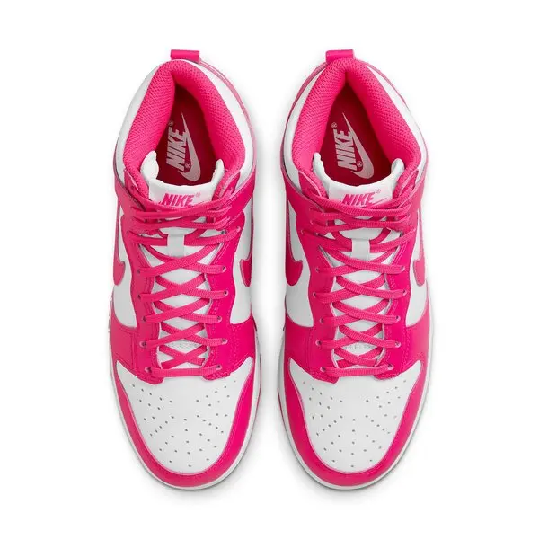 Nike Dunk High Top Sneakers - White/pink Prime
