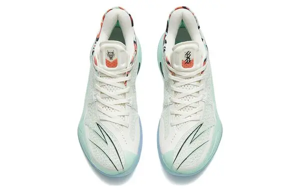 ANTA Light Crazy Up 4 'dragon Head' Athletic Sneakers - White/green
