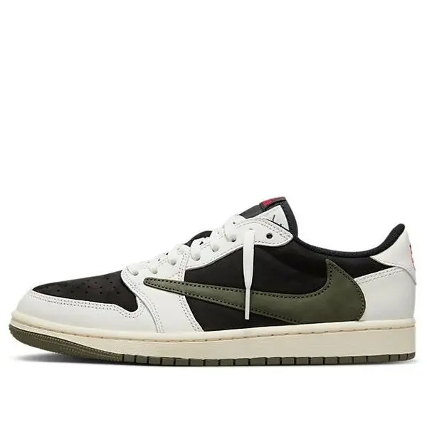 JORDAN 1 Retro Low Og Sp X Travis Scott "medium Olive - Sail/university Red/black