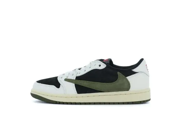 JORDAN 1 Retro Low Og Sp X Travis Scott "medium Olive - Sail/university Red/black