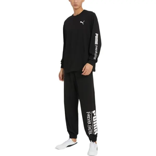 PUMA Graphic Track Pants 'black