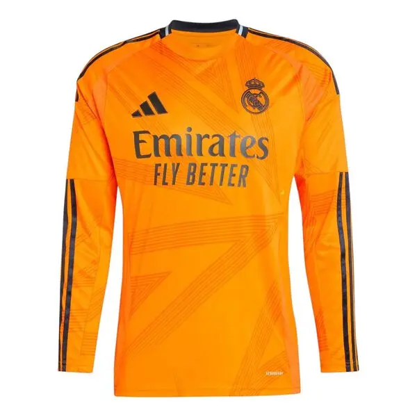 Adidas Real Madrid Cf 24/25 Long Sleeve Away Shirt - Orange