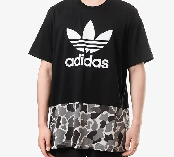 Adidas Originals Short Sleeve Tee With Camouflage Detail