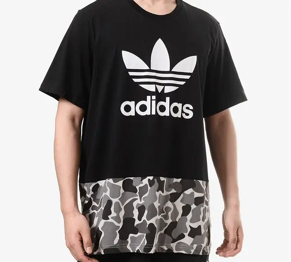 Adidas Originals Short Sleeve Tee With Camouflage Detail