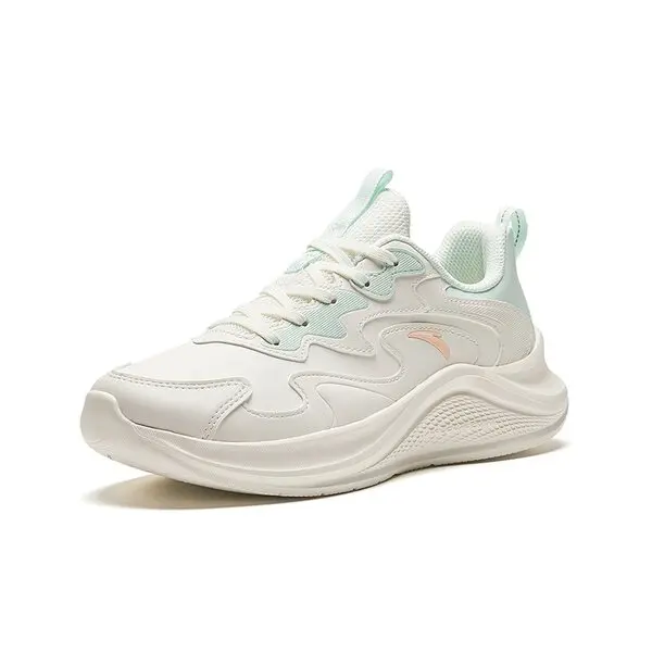 ANTA Leather Running Series Sneakers - White/blue/orange