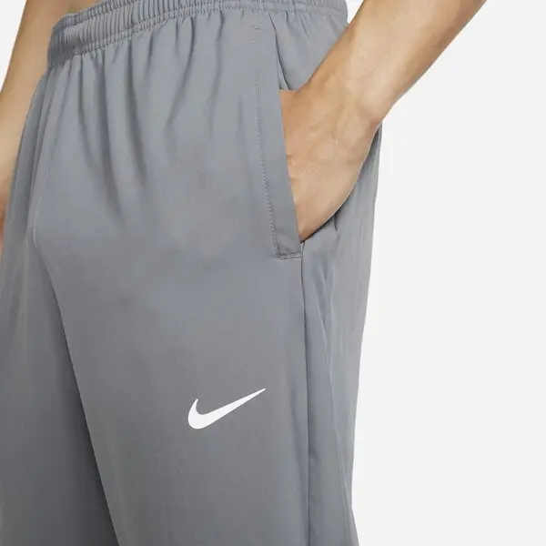 Nike Dri-fit Challenger Logo Sports Woven Running Long Pants Gray