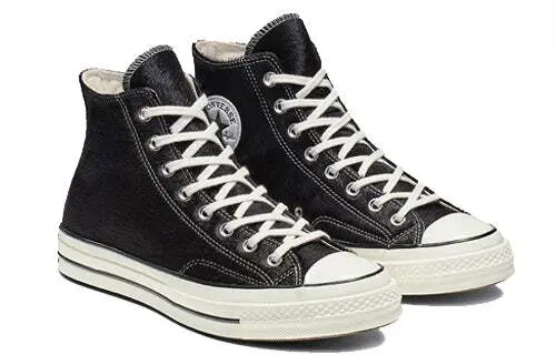 CONVERSE Chuck 70 Hi Pony Hair Sneakers - Black