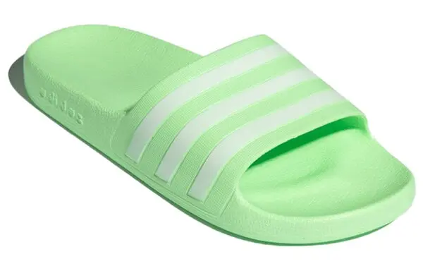 Adidas Adilette Aqua Slides - Green/white
