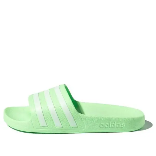 Adidas Adilette Aqua Slides - Green/white