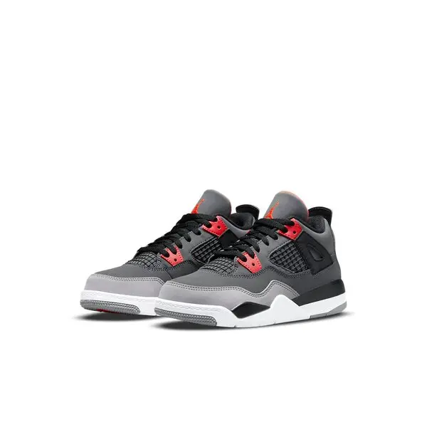 JORDAN 4 Retro Low Top Sneakers - Black/gray