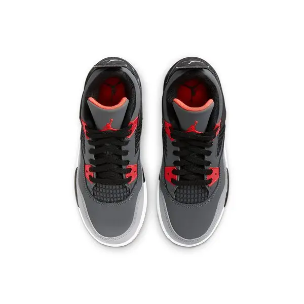 JORDAN 4 Retro Low Top Sneakers - Black/gray