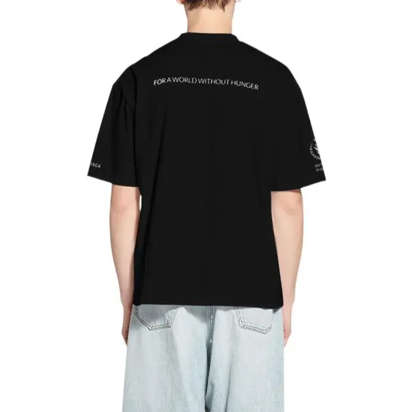Balenciaga X Wfp T-shirt Medium Fit - Black