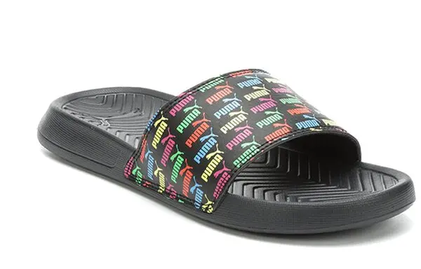 PUMA Popcat Mini Logo Slides - Black