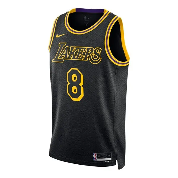 Nike Kobe Bryant Los Angeles Lakers 2023 City Edition Swingman Jersey Asia Sizing 'mamba Mentality #8 - Black