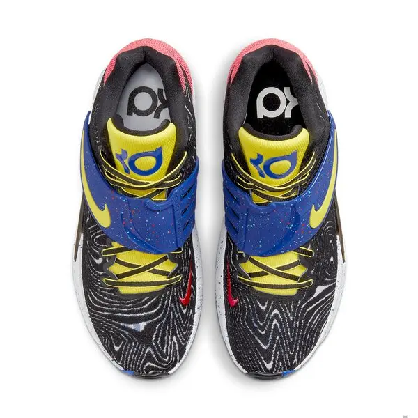 Nike Kd 14 "pop Art" Basketball Sneakers - Black/blue/red