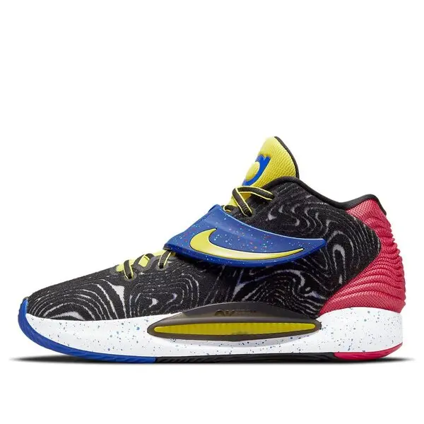 Nike Kd 14 "pop Art" Basketball Sneakers - Black/blue/red