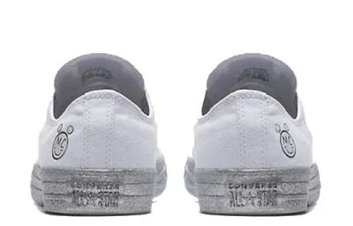 CONVERSE X Miley Cyrus Chuck Taylor All Star Silver Glitter Low Top Sneakers