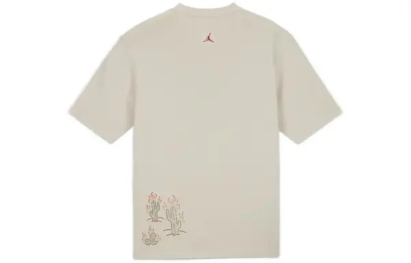 JORDAN X Travis Scott T-shirt Asia Sizing 'light Mahogany Brown - Beige