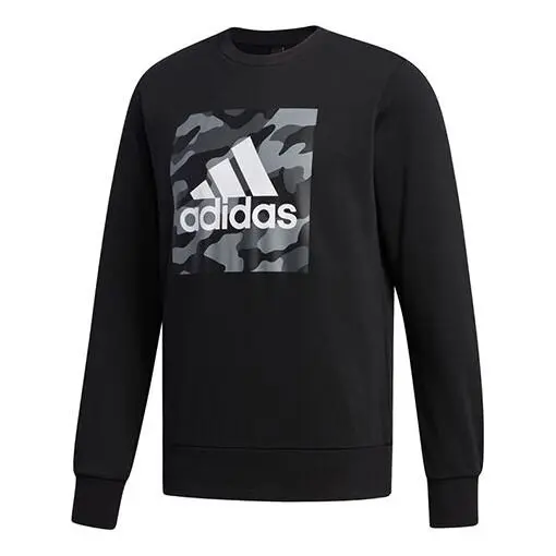 Adidas Camouflage Logo Pullover - Black
