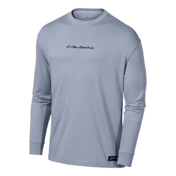 JORDAN X A Ma Maniere Ss22 Long Sleeve T-shirt - Light Blue