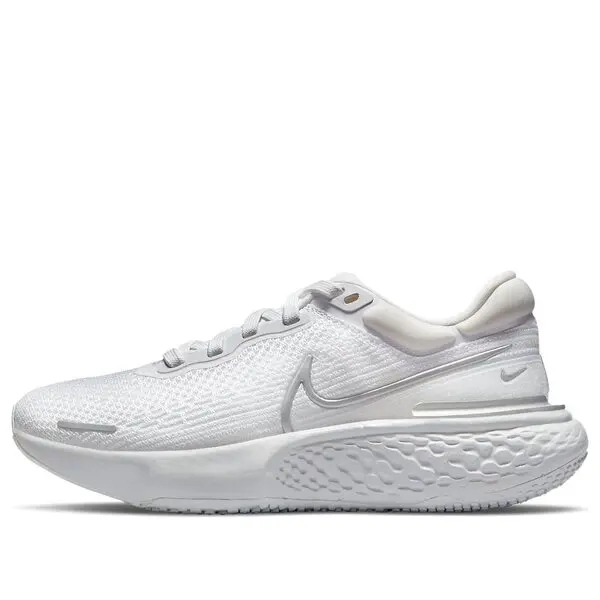 Nike Zoomx Invincible Run Flyknit Athletic Sneakers - White/silver