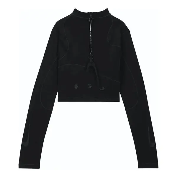 Nike X Off-white Dri-fit Long Sleeves Top - Black