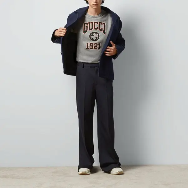 Gucci Cotton Jersey Printed T-shirt - Grey