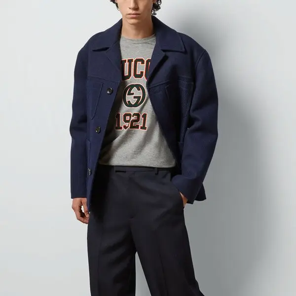 Gucci Cotton Jersey Printed T-shirt - Grey