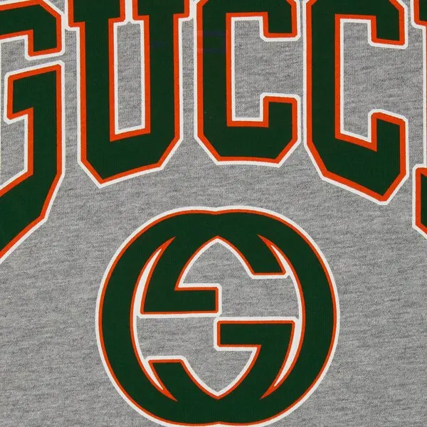 Gucci Cotton Jersey Printed T-shirt - Grey