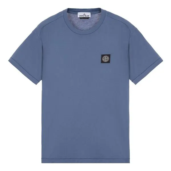 Stone Island Compass Patch Logo T-shirt - Avio Blue
