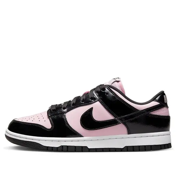 Nike Dunk Low Athletic Sneakers - Black/pink