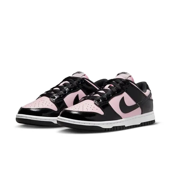 Nike Dunk Low Athletic Sneakers - Black/pink