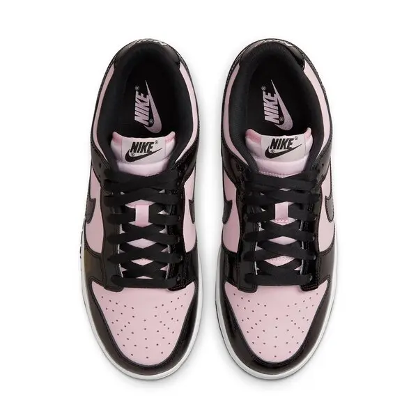 Nike Dunk Low Athletic Sneakers - Black/pink