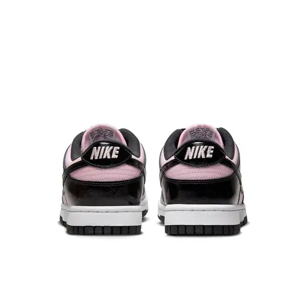 Nike Dunk Low Athletic Sneakers - Black/pink