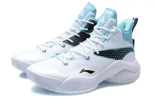 LI-NING Power Athletic Sneakers - White/black/crystal Blue