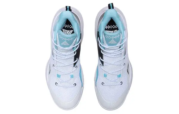 LI-NING Power Athletic Sneakers - White/black/crystal Blue