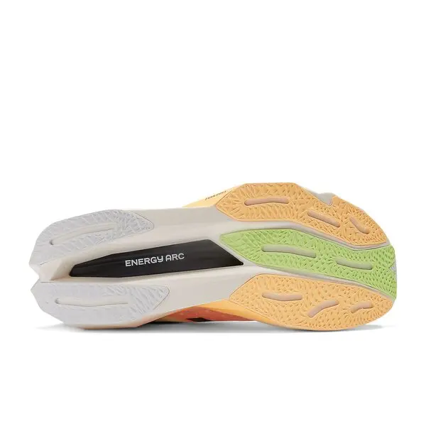 NEW BALANCE Fuelcell Supercomp Elite V4 Athletic Shoes - White/bleached Lime Glow/hot Mango