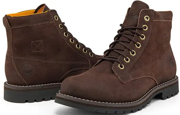 Timberland Redwood Falls Wide Fit Waterproof Lace-up Boots - Borwn/black