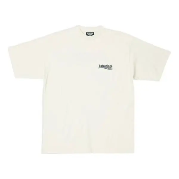 Balenciaga Political Campaign T-shirt Large Fit - Off White