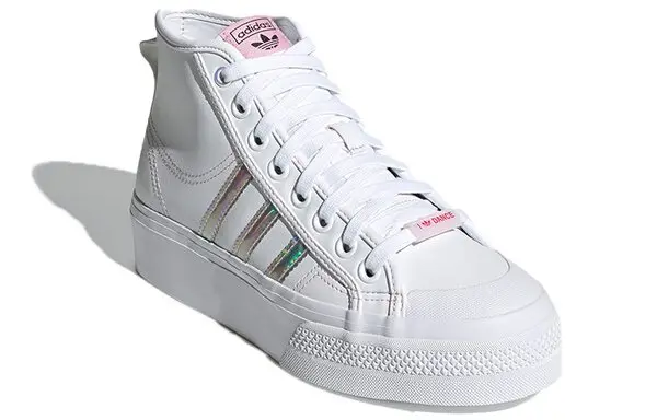 Adidas Nizza Platform Mid Iridescent Sneakers