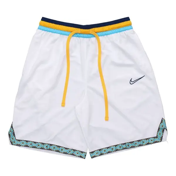 Nike Dna Contrast Stitching Basketball Shorts - White