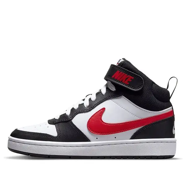 Nike Court Borough Mid 2 Sneakers - Black/white/red