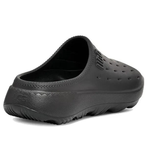 UGG Embossed Logo Slip-on Slides - Black