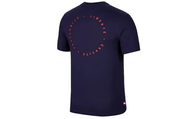 Nike France National Team 20/21 T-shirt 'navy Blue - Blue/red