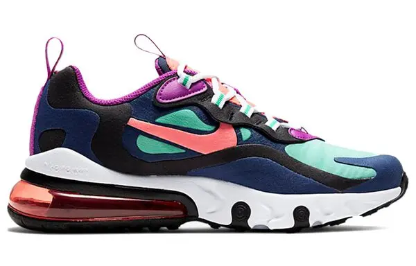 Nike Max 270 React Sneakers - Blue Void/black/kinetic