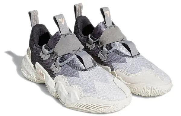 Adidas Trae Young 1 Low Top Sneakers - White/grey