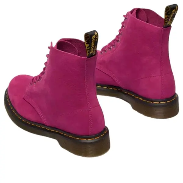 Dr. Martens 1460 Milled Nubuck Lace Up Boots - Fuchsia Pink