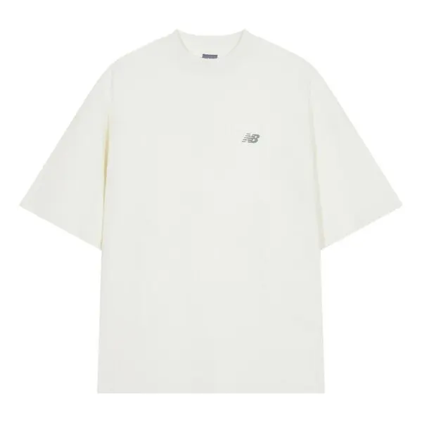 NEW BALANCE Logo Cotton T-shirt - White