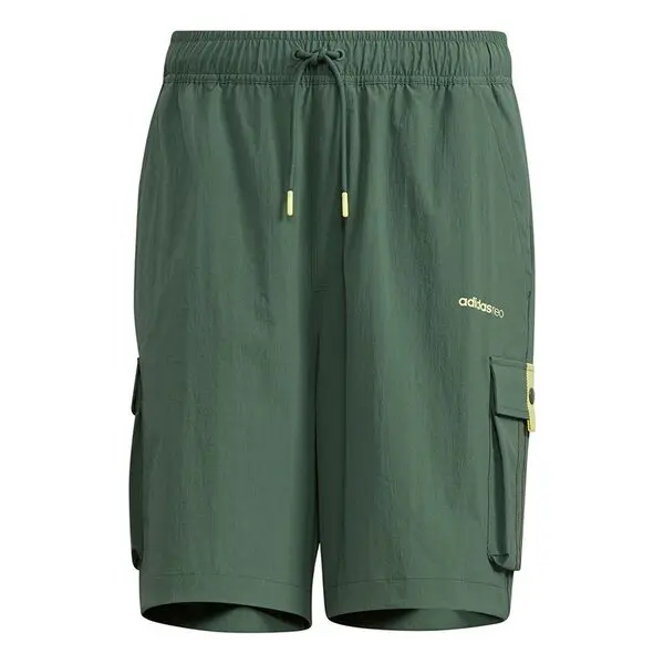 Adidas Neo Cargo Sports Shorts With Pockets - Green