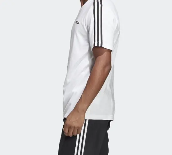 Adidas E 3s Tee Classic Stripe Training Sports Round Neck Short Sleeve